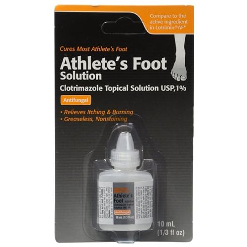 Taro Clotrimazole Athletes Foot Treatment Topical Solution 1%, 1/3 Fl ...