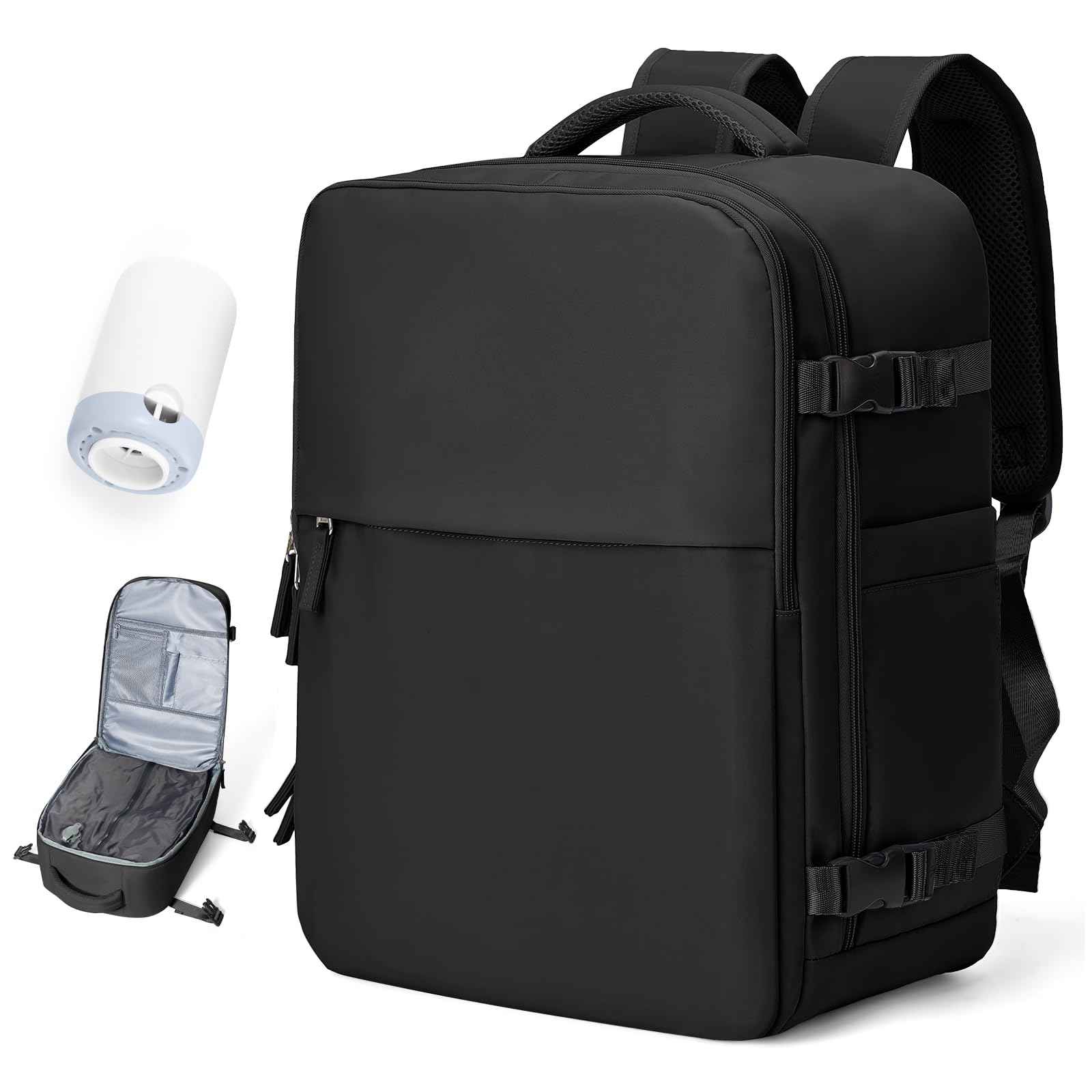 Vacuum Travel Backpack with Pump for Women,Airback Personal Item Carry ...