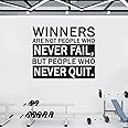 Amazon.com: VODOE Winners are Not People Who Never Fail But People Who ...
