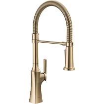 Champagne Bronze Sink Faucet Delta Essa Pro Kitchen Faucet - Champagne ...