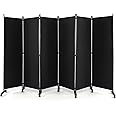 Amazon.com - Giantex 5.7Ft 6-Panel Folding Room Divider with Rollers ...