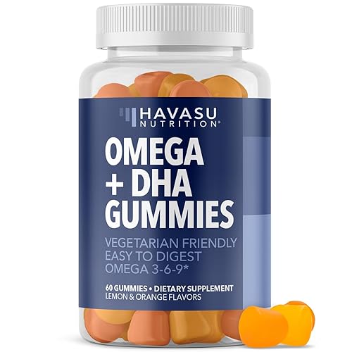 Omega 3 6 9 + DHA Gummies for Adults - Plant-Based Fish Oil Alternative ...