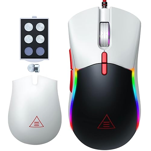 EKSA Gaming Mouse - Ergonomic, Adjustable 12000 DPI Wired Mouse for ...