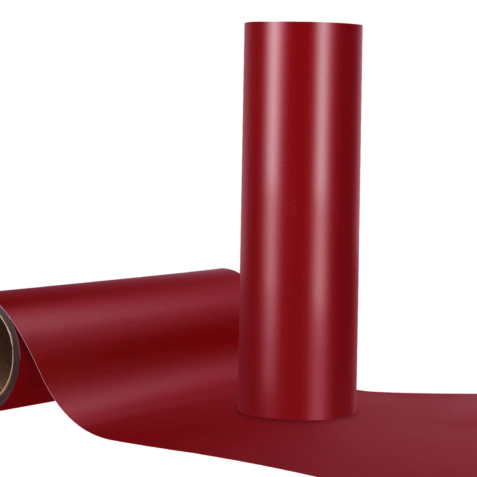 WRAPXPERT Matte Craft Vinyl Roll 12" x10ft Maroon Vinyl Permanent ...