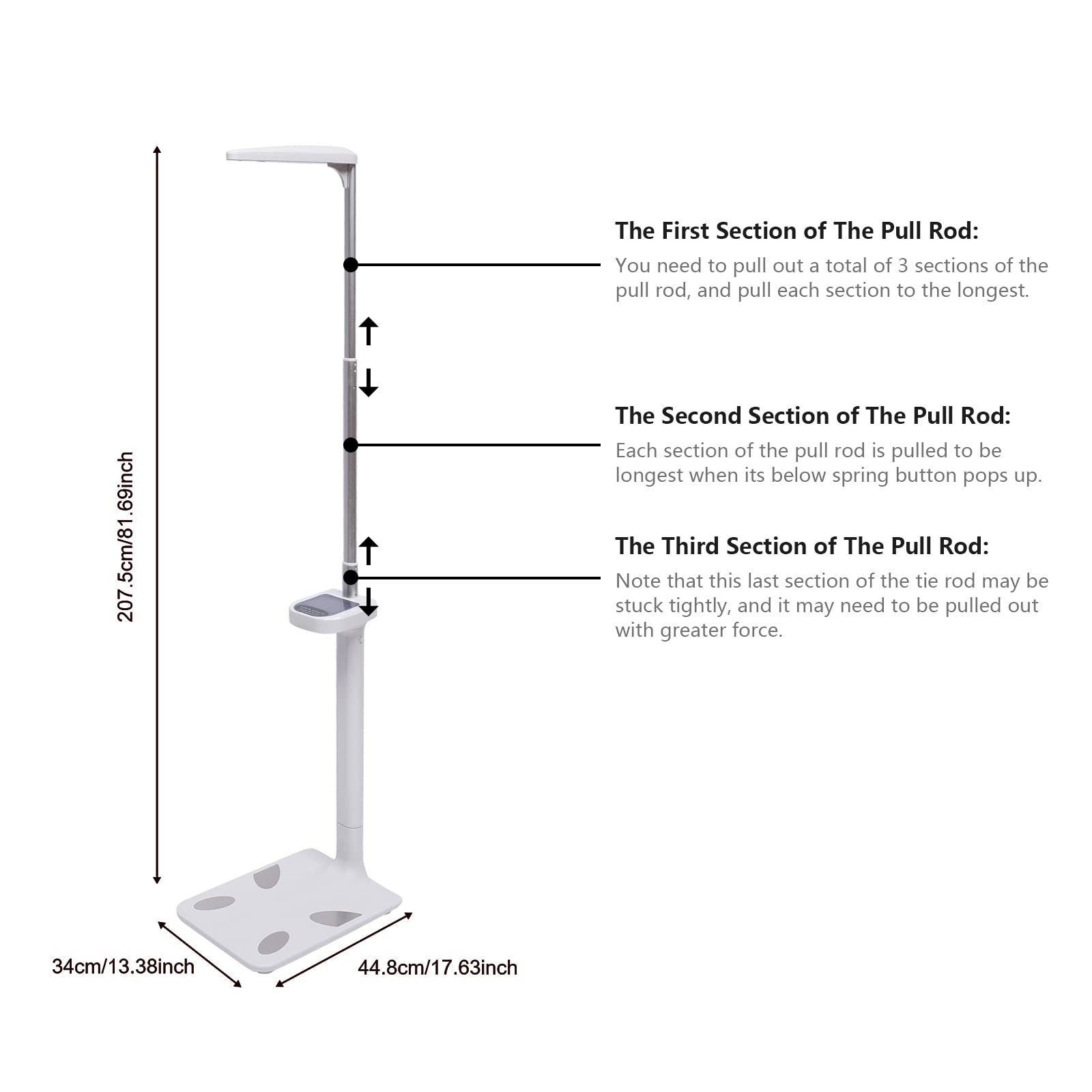 Mua Professional Digital Physicians Scale 440lbs/200kg Capacity Digital ...