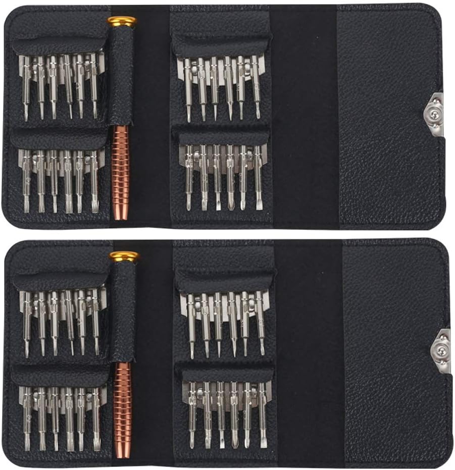 2 Sets of 25 in 1 Mini Screwdriver Set, Precision Screwdriver Set ...