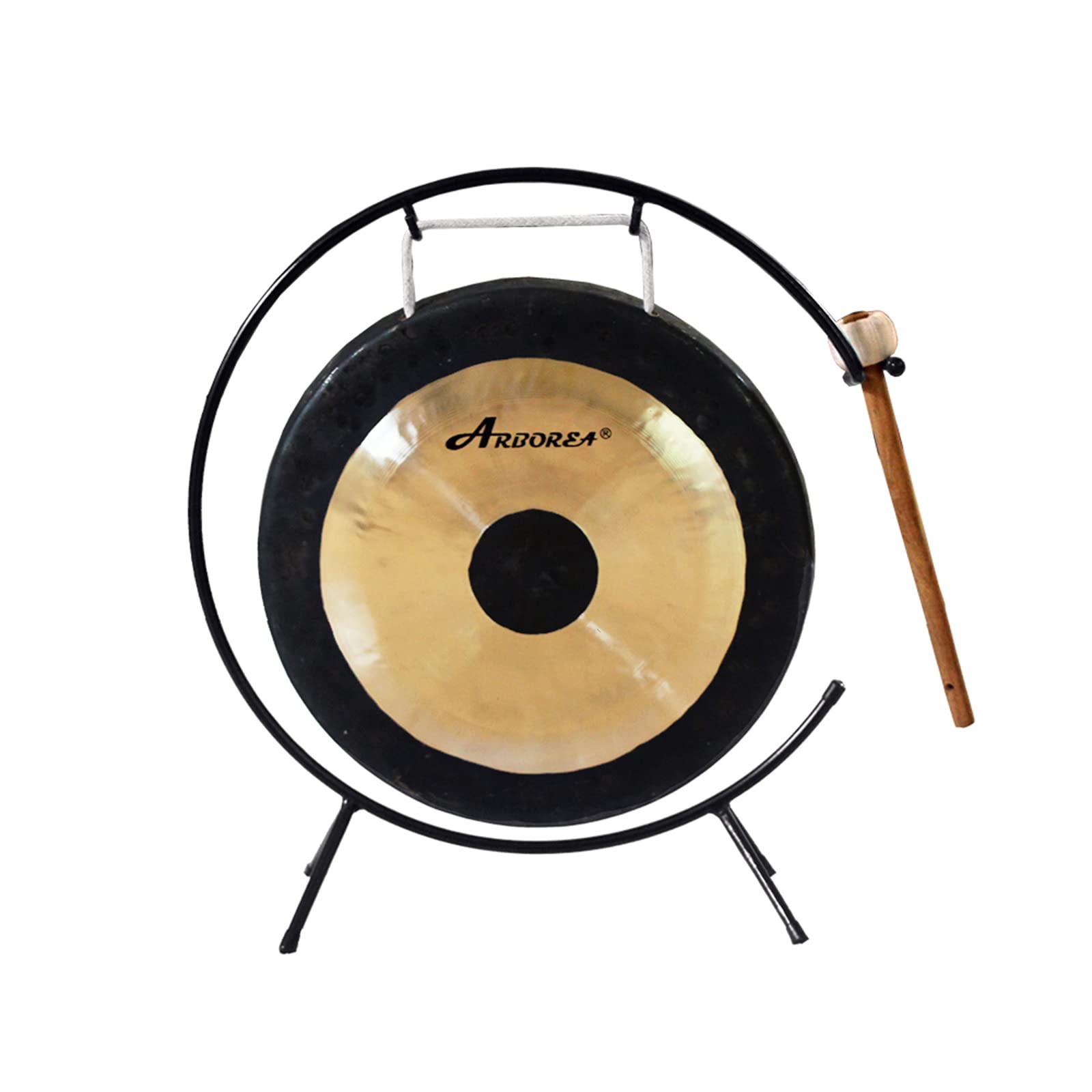 Arborea Mini Chau Gong with Mallet and Stand Hand-hammered Table ...