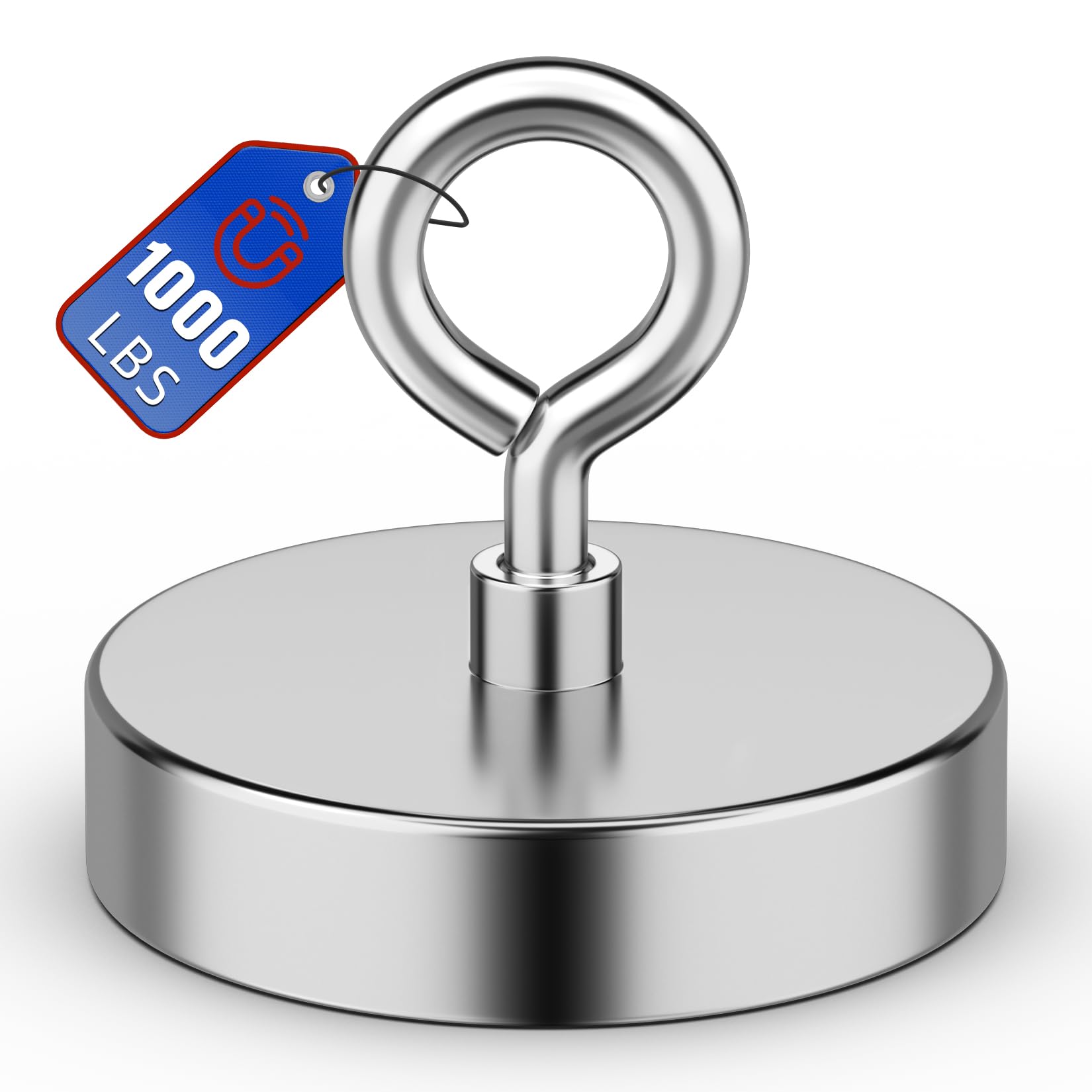 Junarter Extra Strong Neodymium Fishing Magnets, 1000 lbs Pulling Force ...