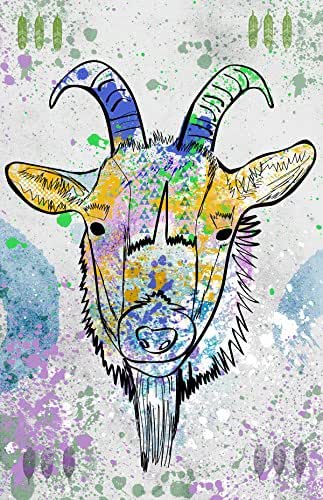 Amazon.com: Goat Poster/Modern Design/Art/Color/Pop Art/Poster/Animal ...