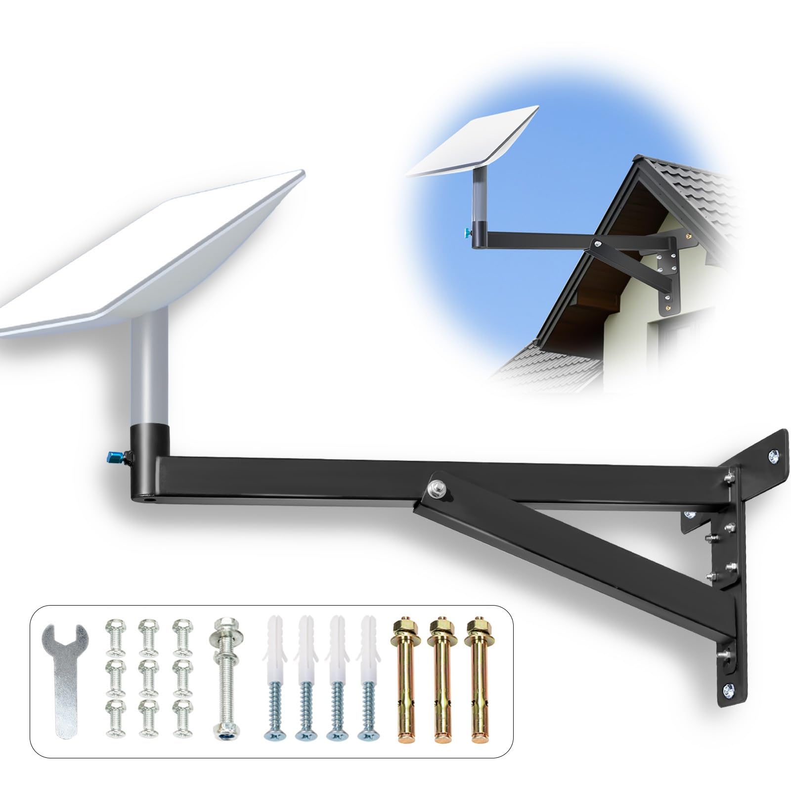 Starlink Long Wall Mount, Aspotify Heavy Duty Starlink Mounting Kit ...