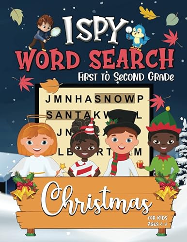 I Spy Christmas Word Search: 50 Christmas Puzzles for Kids (Kids Ages 6 ...