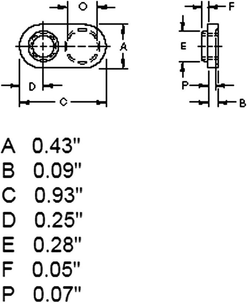 Fasteners Spot Weld Nuts 1/4-20 Weld Nuts Spot Offset Hole Single Tab ...