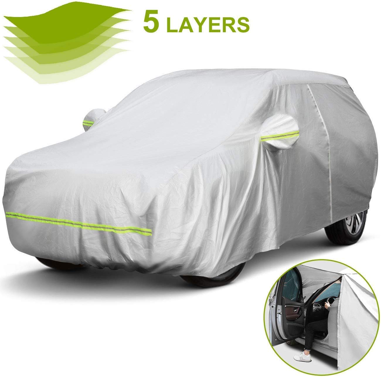 Favoto Car Cover SUV Cover Universal Fit 188 inch to 198 inch 5 Layer ...