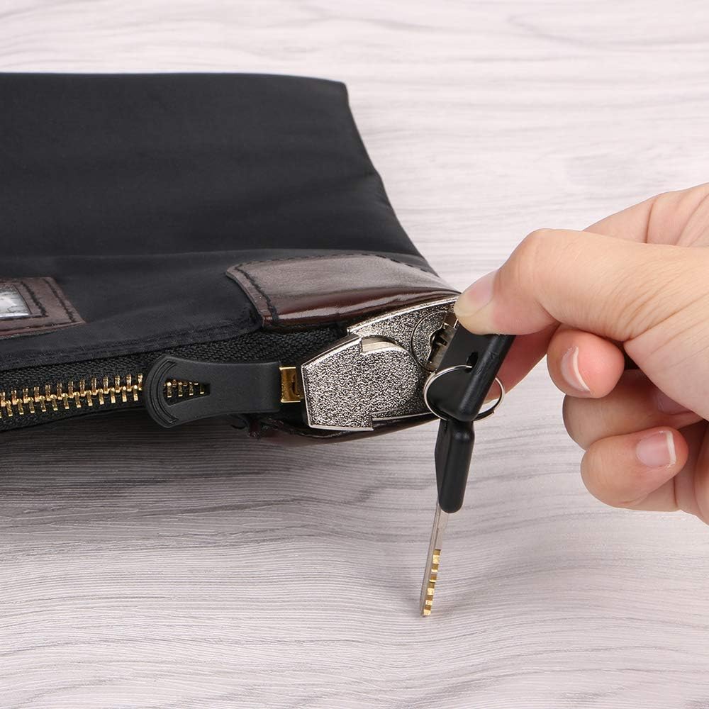 Amazon Brand -Eono Locking Security Money Bag, Cash Bag with Key Lock ...