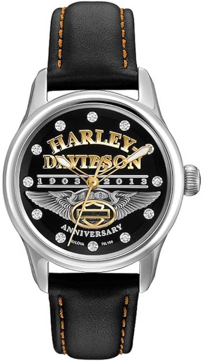 Amazon.com: Harley-Davidson Women's Bulova 110th Anniversary Wrist ...