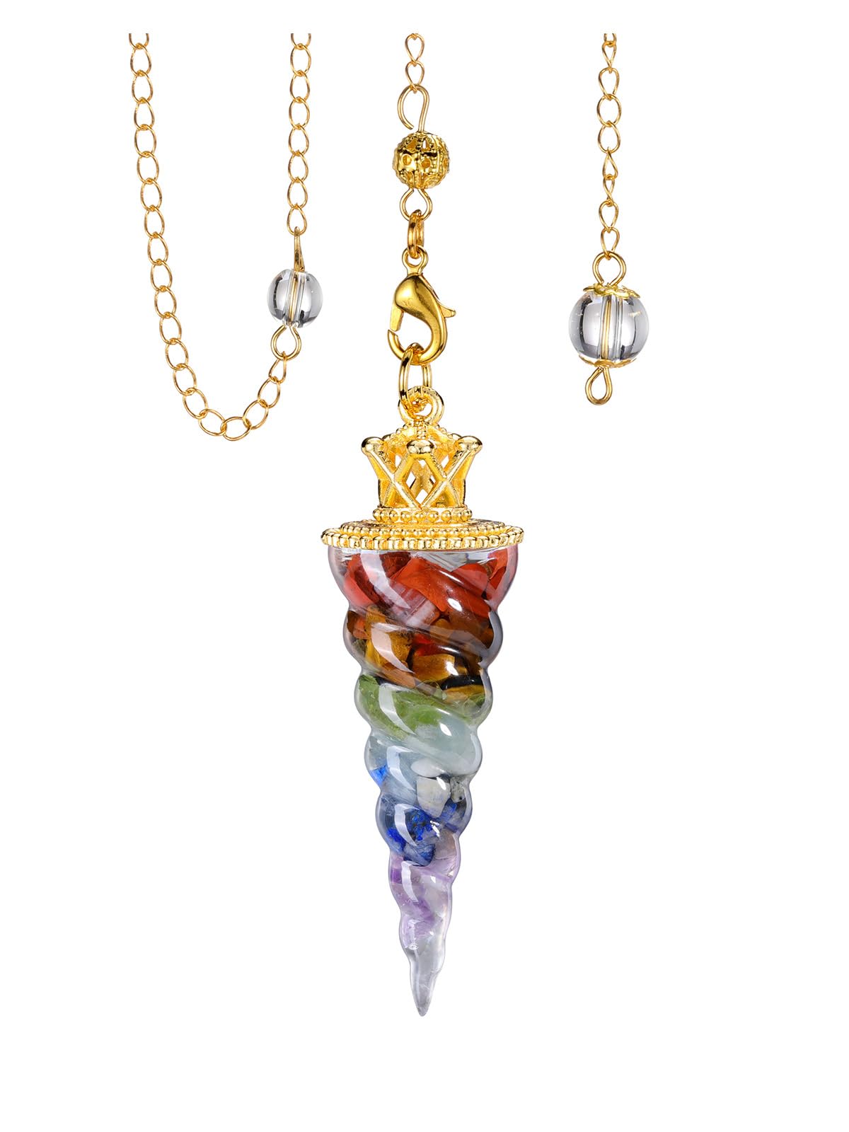 Mua PESOENTH 7 Chakra Dowsing Crystal Pendulums Divination Spiritual ...