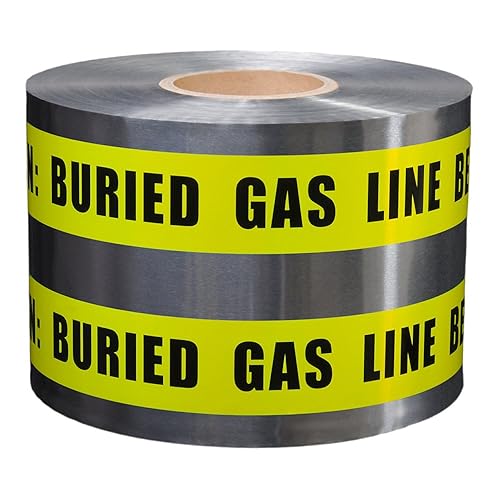 Presco Underground Detectable Tape: 6 in. x 1000 ft. (Yellow with Black ...