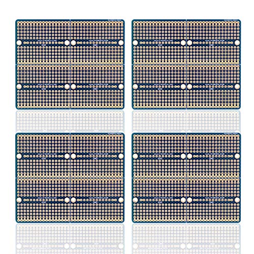 Treedix 4 pcs Universal Board Solderable BreadBoard Split Design PCB ...