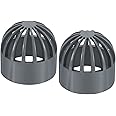 PATIKIL 50mm ID Atrium Drain Grate Cover, 2 Pack Round Outdoor UPVC ...