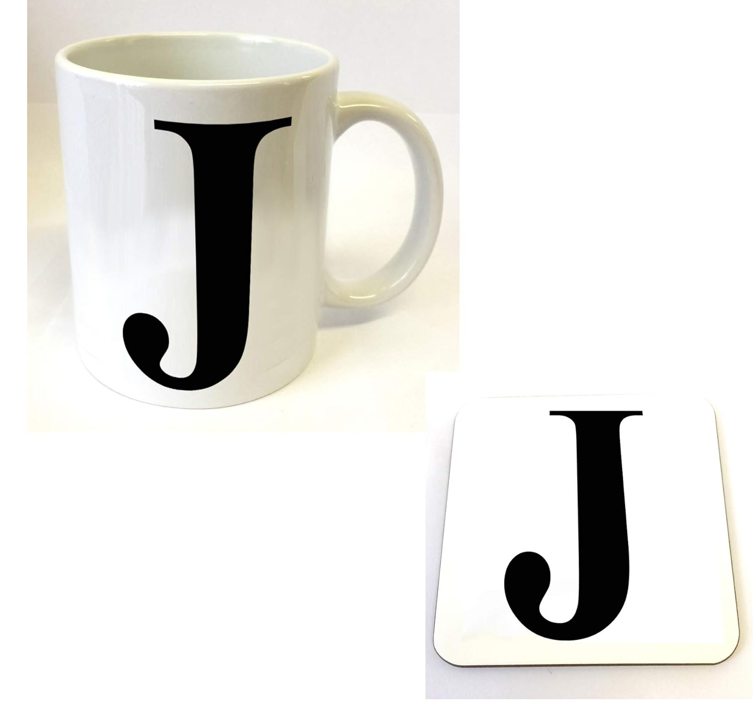 Alphabet Letter - J Mug & Coaster Set - [Mug & Coaster Set]: Amazon.co ...