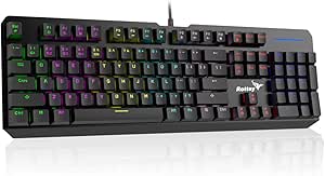Amazon.com: RGB Mechanical Keyboard, Rottay 16.8 Million RGB Backlit ...