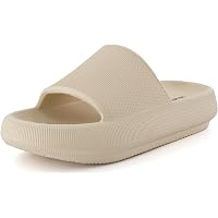 Amazon.com | CUSHIONAIRE Women's Feather Cloud Recovery Slide Sandals ...