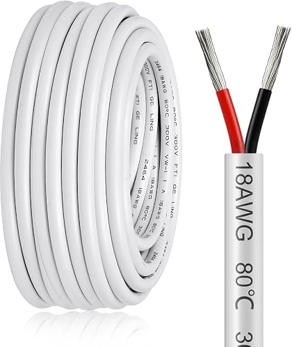 SIOCEN Power Extension Cable,18 Gauge Wire 2 Conductor Electrical Wire ...