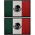 Amazon.com: Mexico Flag Morale PVC Rubber Patches Appliques, Mexican ...