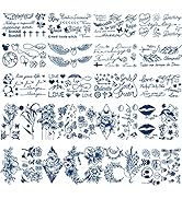 Amazon.com : 30 Sheets Metuu Semi-Permanent Tattoos, Temporary Tattoo ...