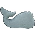 Amazon.com: Marble Empire Whale Pillow Linen, Blue Whale Throw Pillows ...
