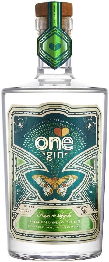 One Gin – Sage & Apple – Premium London Dry Craft Gin, 1 x 70 cl – BigaMart