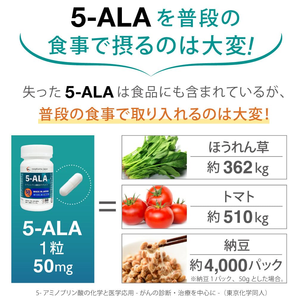 Mua 5-ALA 50 mg Amino Acid 5-Aminolevulinic Acid Formulated Supplement ...