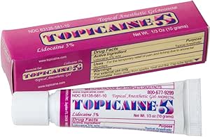 TOPICAINE 5 Gel anesthésique topique avec lidocaïne 5% 10g : Amazon.ca ...