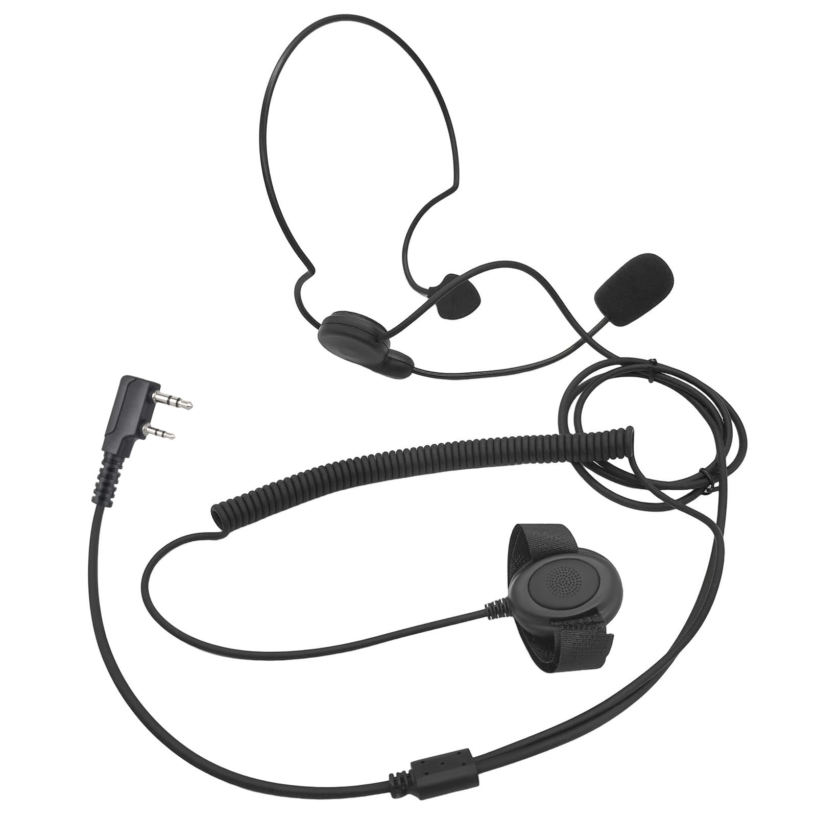 HELETUL Boom Mic Ptt Earpiece Behind Head Over The Ear Two Way Radio ...