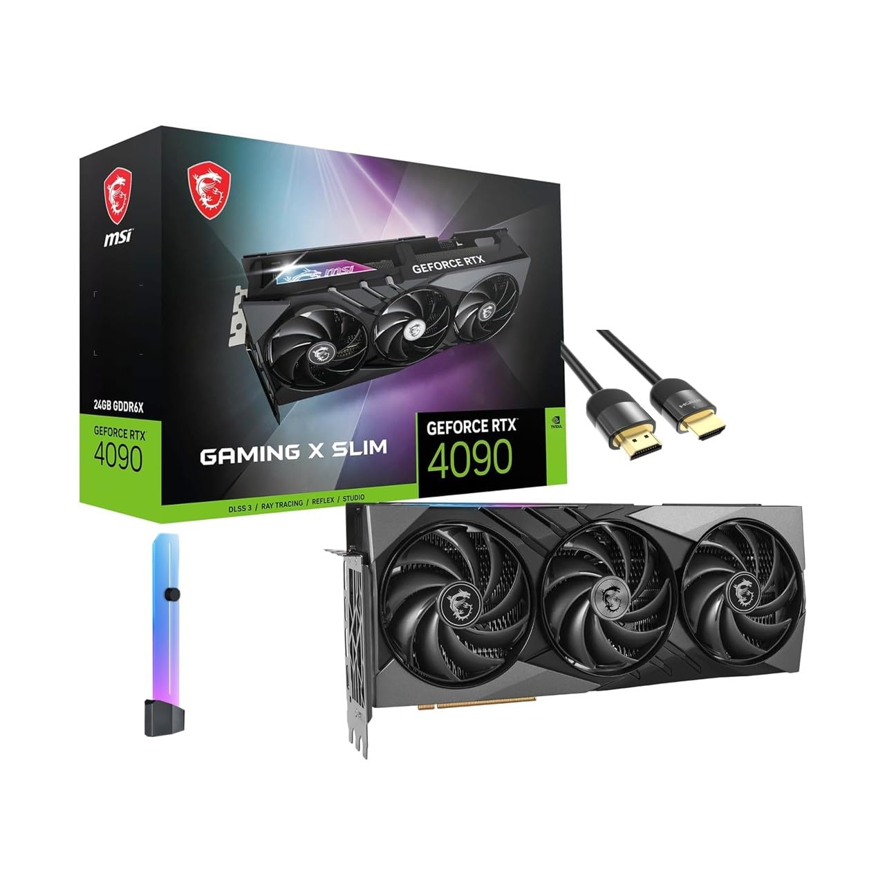 MSI Gaming X Slim GeForce RTX 4090 Graphics Card (PCIe 4.0, 24GB 384Bit ...