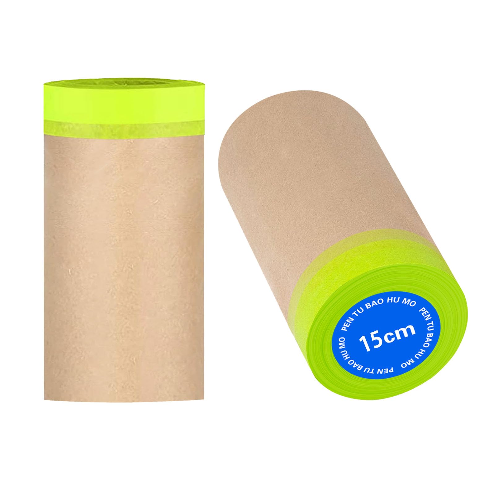 Hubaow Tape and Drape, 6” x 100 feet Masking Paper for Painting, Pre ...