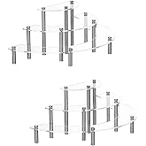 Amazon.com: ADISEN 2 Pack Acrylic Risers Display Stand for Pop Figure ...