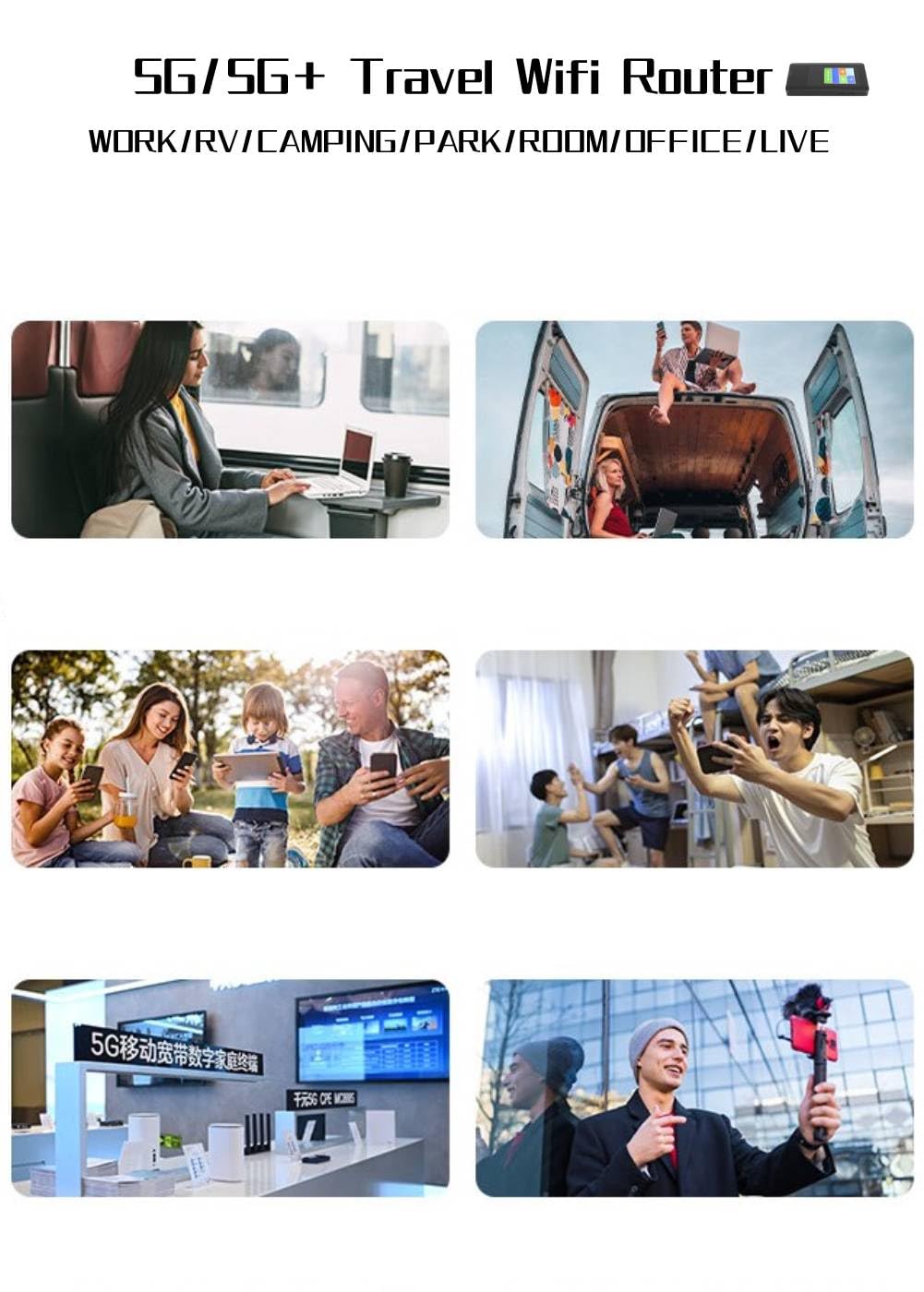 True 5G Router 5G + Mobile Hotspot Device For Internet, Nano SIM Card ...