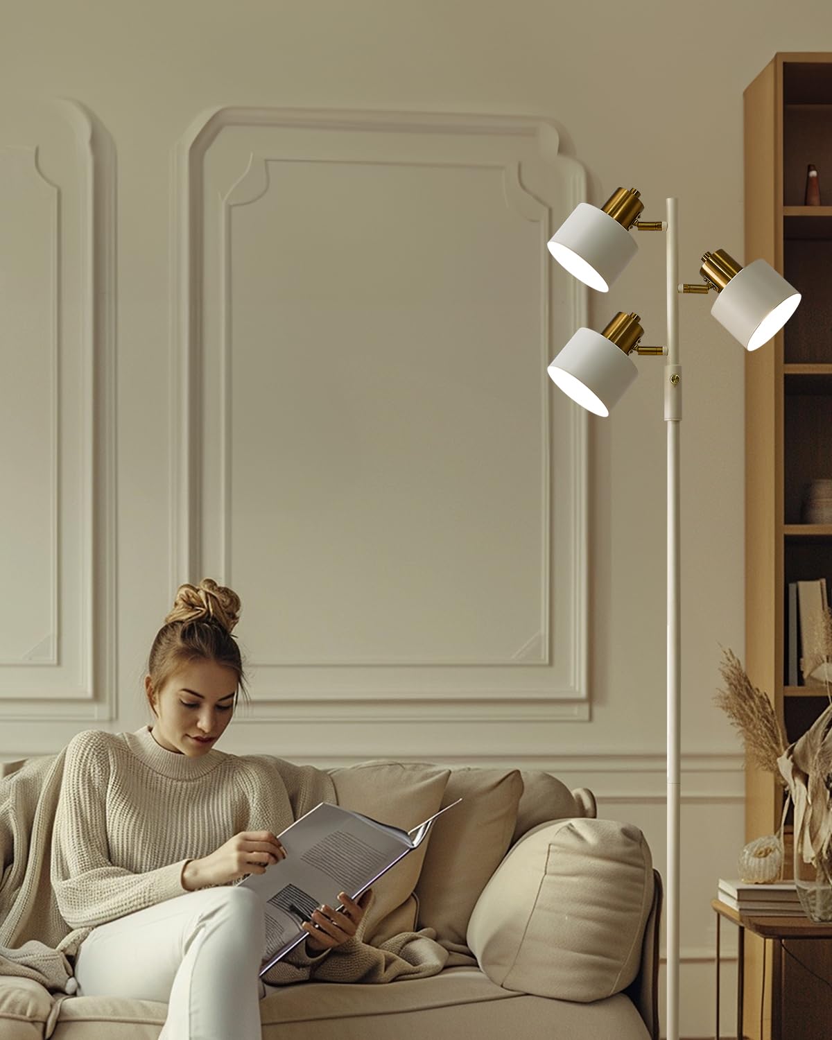 OYEARS Floor Lamp for Living Room Bright Lighting Tall Modern ...