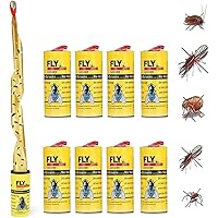 WD&CD 22 Pcs Fly Strips, Fly Ribbon Sticky Traps, Fly Tape Trap Ribbon ...