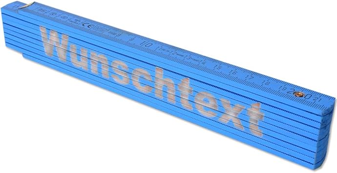 TE-Trend 2m Zollstock Gravur Meterstab Metermaß Gliedermaßstab Maßstab ...