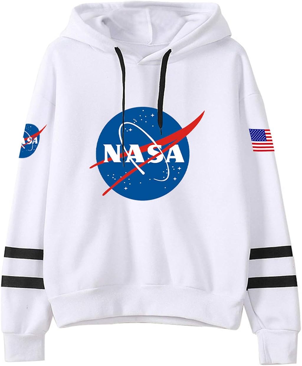 HAOSHENG Sudadera con Capucha para Mujer con Logotipo de la NASA ...