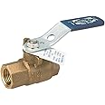 NIBCO T-585-70-66 Cast Bronze Ball Valve, Stainless Steel Trim, Two-Piece, Lever Handle, 3/4 ...