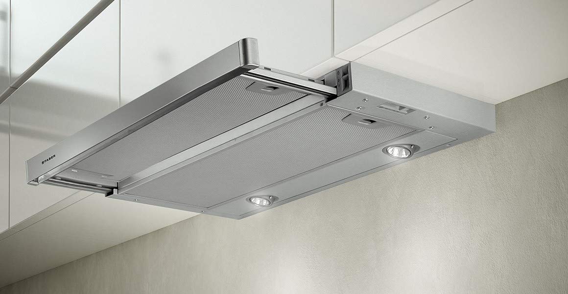 Cappe Cappa ad incasso MAXIMA finitura alluminio metallizzato e ...