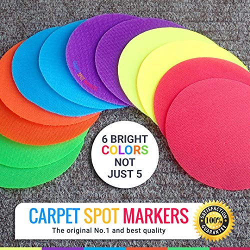 HudsonTech Carpet Spots for Classroom Spot Markers - Sit Circles for ...