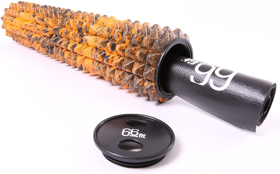 66fit Combi Pyramid Roller& Mat – Muscle Trigger Point Massage Exercise ...