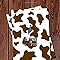 Cow Print Scrapbook Paper: Animal Print Design Brown Cow Spots Single ...