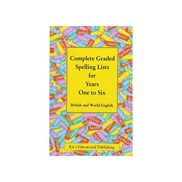 Buy Complete Graded Spelling Lists For Years One To Six British And