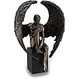 Amazon.com: Veronese Design Bronze Finished Pensive Male Angel Statue ...
