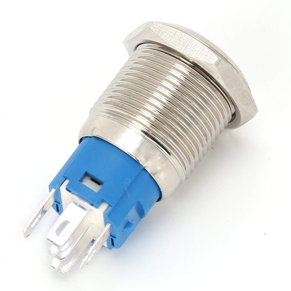 Pushbutton Switches 2Pcs 16mm Self Reset Momentary Push Button Switch 5 ...